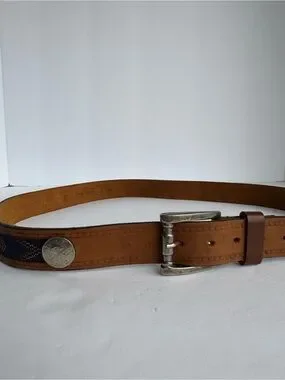 Bench Craft | Accessories | Bench Craft Southwestern Leather Belt Mens ...